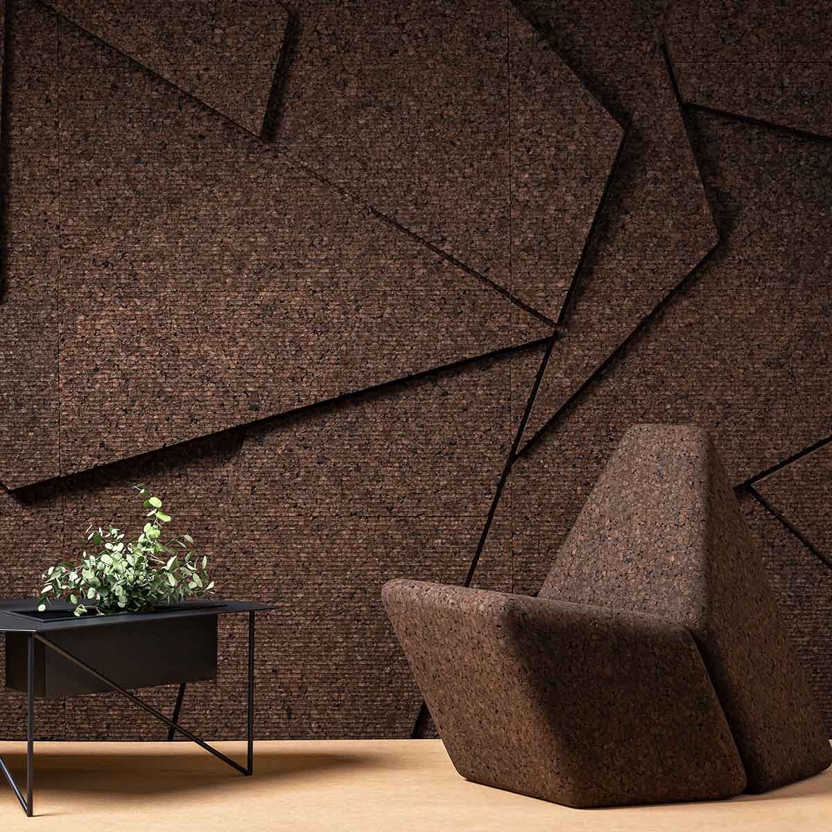 Insulating and sound-absorbing decorative cork panels - BIOSUGHERO